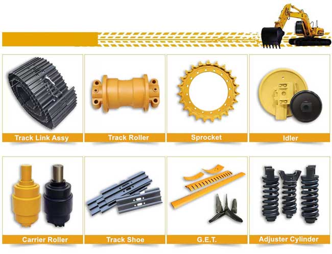 D6 Mini Excavator Front Idler Assembly Heavy Duty Front Idler Assembly