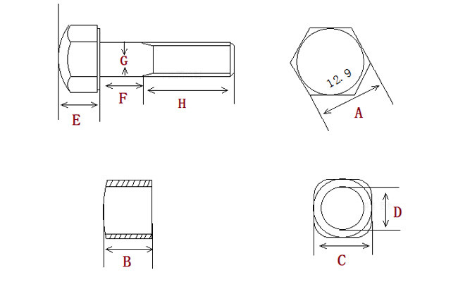 High Strength Track Bolts And Nuts M12 M14 M16 M18 M20 For Excavator